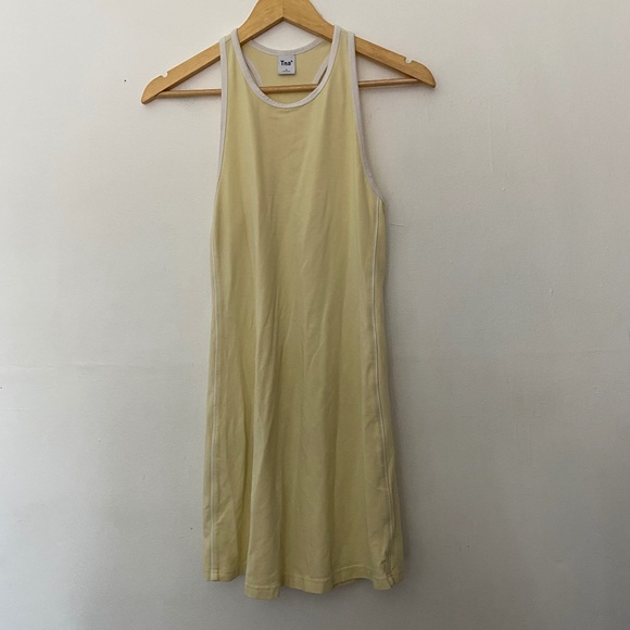 Aritzia | Dresses | Aritzia Tna Yellow Workout Mini Dress | Poshmark